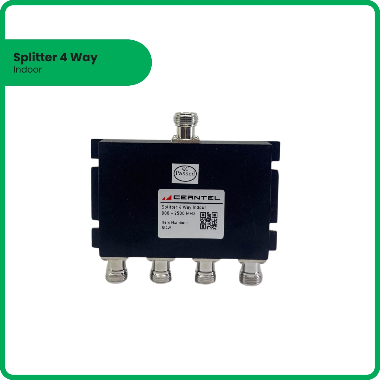 Splitter 4 Way Indoor - Repeater HP